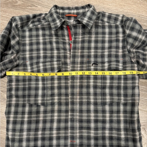 Simms | Shirts | Simms Coldweather Lined Black And Red Checkered Shirt ...